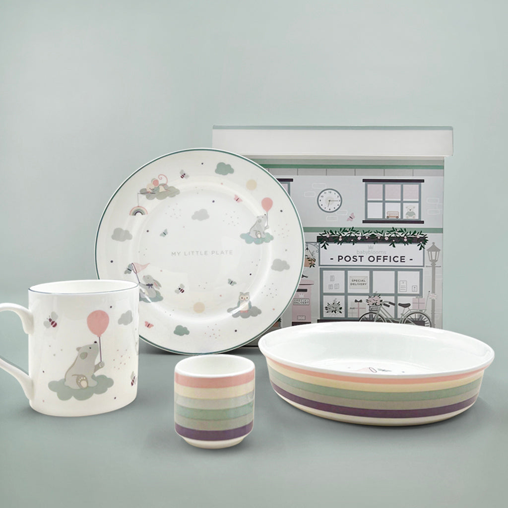 Little Love Bone China Breakfast Set | Babyblooms | Baby Breakfast Set